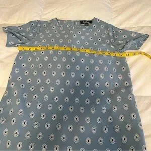 Lulus | Dresses | Lulus Xs Secret Paradise Blue Mixed Print Shift Mini ...